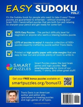 Easy Sudoku Book for Adults: 500+ Puzzles with Solutions - Vol. 1 ...